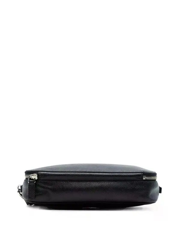 Prada Saffiano Leather Travel Pouch Clutch Bag
