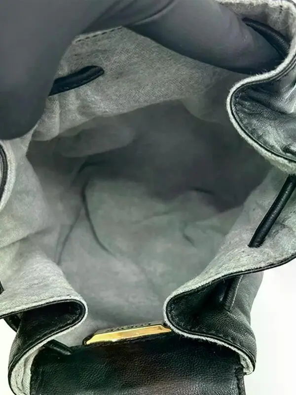 Loewe Leather Bucket Bag - Black