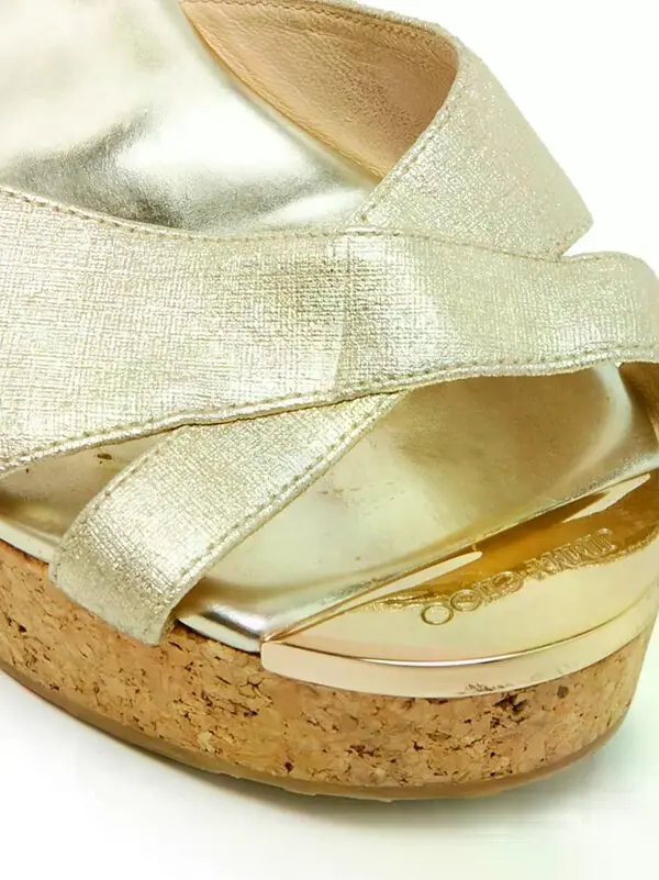 JIMMY CHOO Prima Wedge Sandals