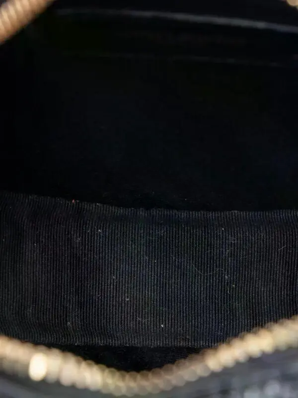 Saint Laurent Croc Embossed Patent Camera Bag