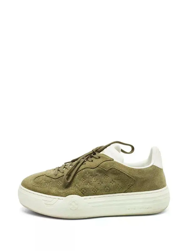 LOUIS VUITTON Groovy Suede Sneakers - Green