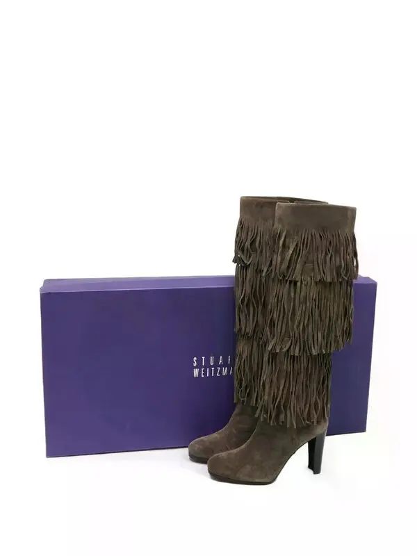 STUART WEITZMAN Suede Fringe Boots