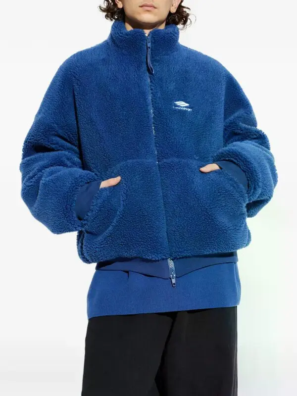 Balenciaga 3b Logo Zip-up Jacket