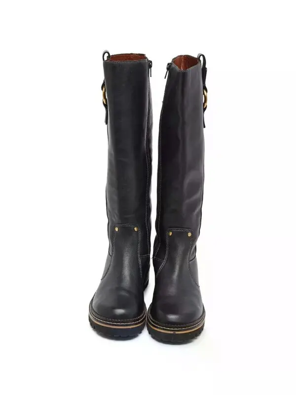 See By Chloé Buckle Detail Leather Boots