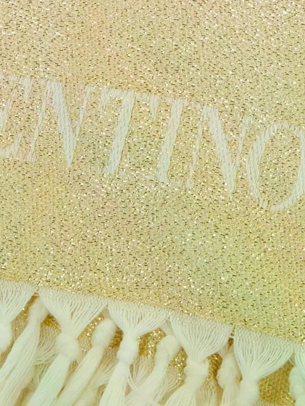 Valentino Garavani Monogram Lurex Jacquard Scarf