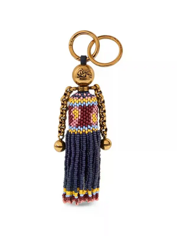 Etro Doll Charm With Paisley Droplet Motif - Blue