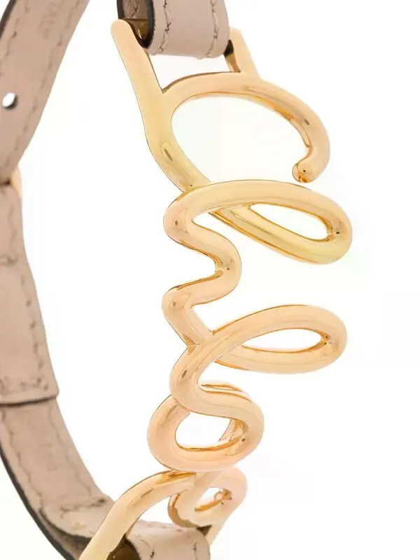 Chloé Logo-lettering Cuff Bracelet