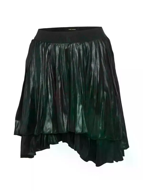ISABEL MARANT VINTAGE Tiered Asymmetric Skirt - Black