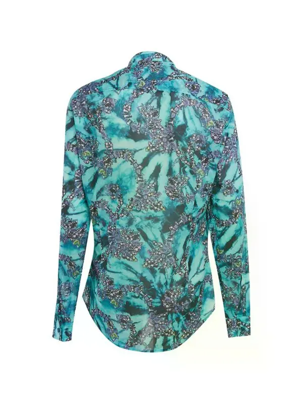 Versace Gem Print Long-sleeve Shirt