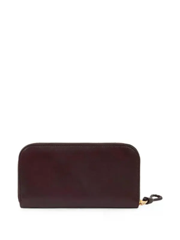 Etro Libra Zip-around Leather Wallet With Pegaso