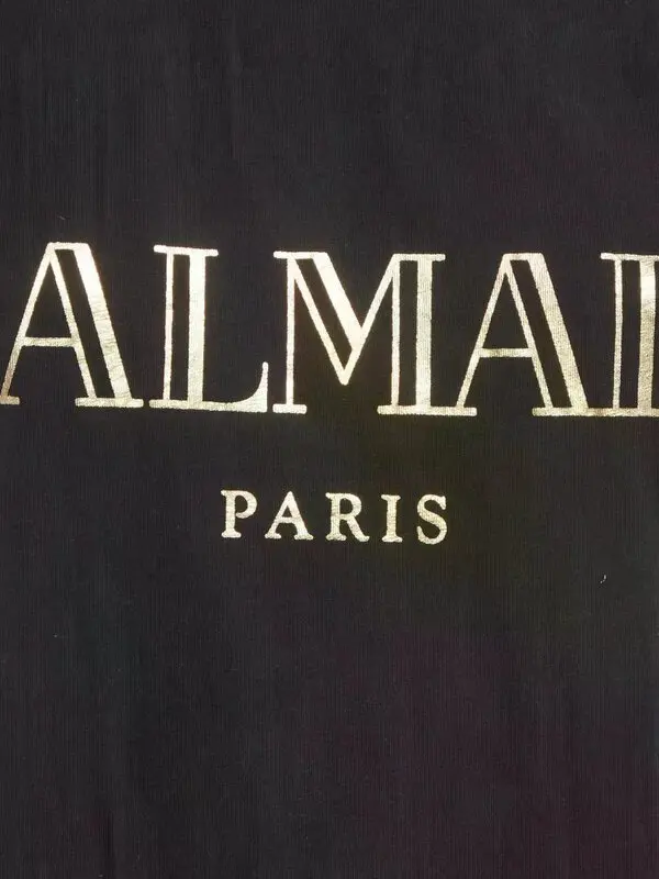Balmain Logo Print Crewneck Sleeveless Tank