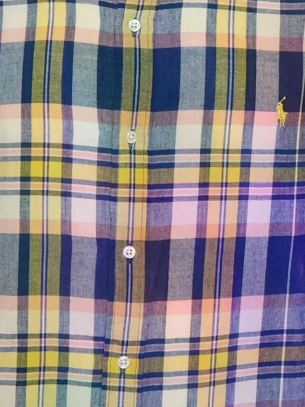 Polo Ralph Lauren Plaid-pattern Button-down Cotton Shirt