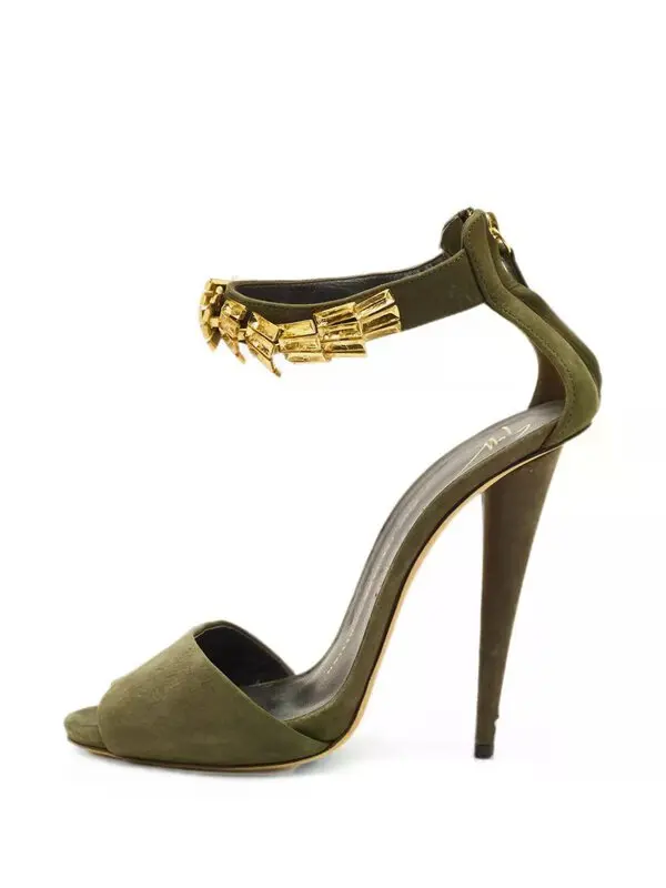 GIUSEPPE ZANOTTI Embellished Ankle Strap Sandals