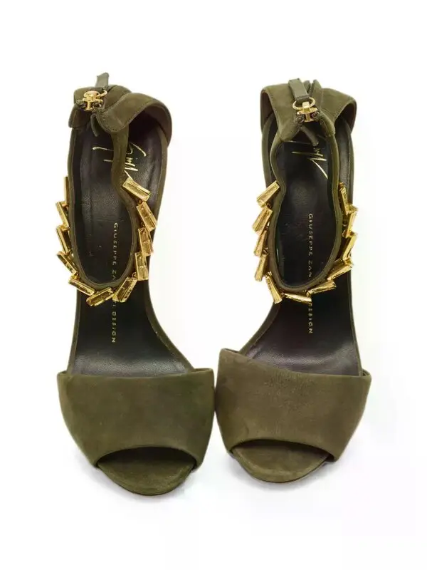 GIUSEPPE ZANOTTI Embellished Ankle Strap Sandals
