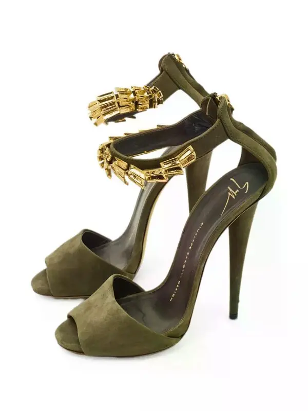 GIUSEPPE ZANOTTI Embellished Ankle Strap Sandals