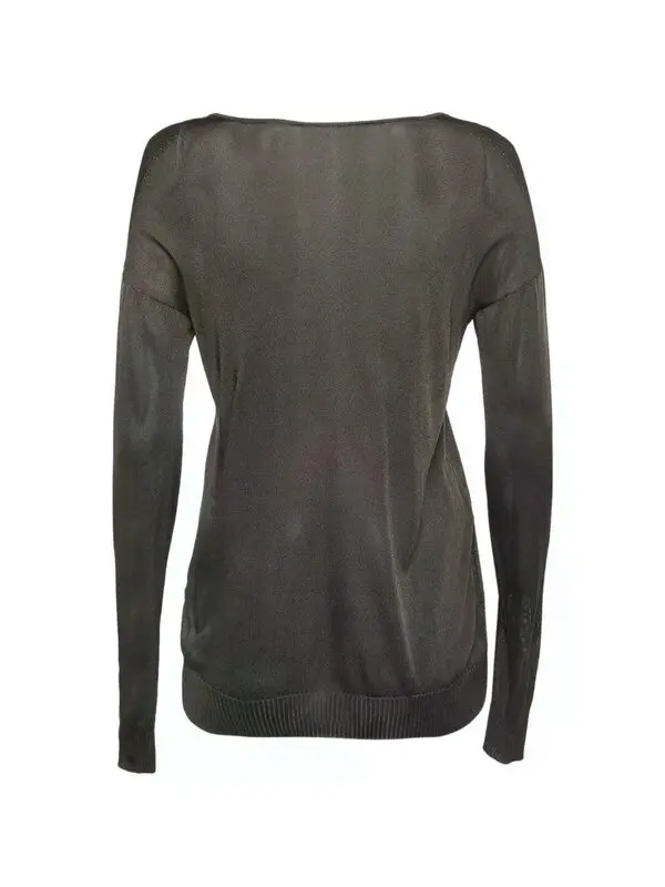 Gucci Long Sleeve Sweater With Brooch Detail
