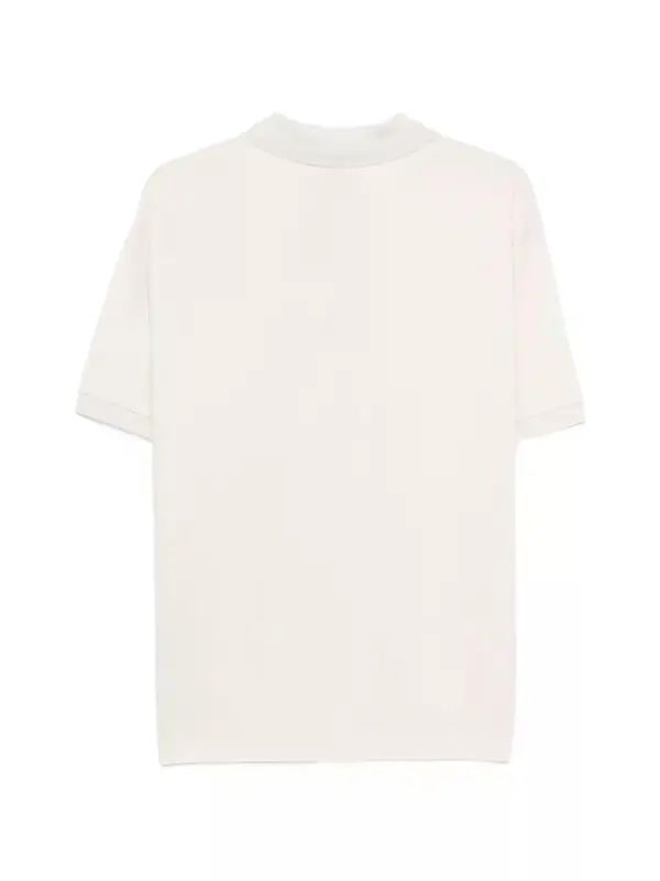 StÜssy Logo-embroidered Polo Shirt - Neutrals