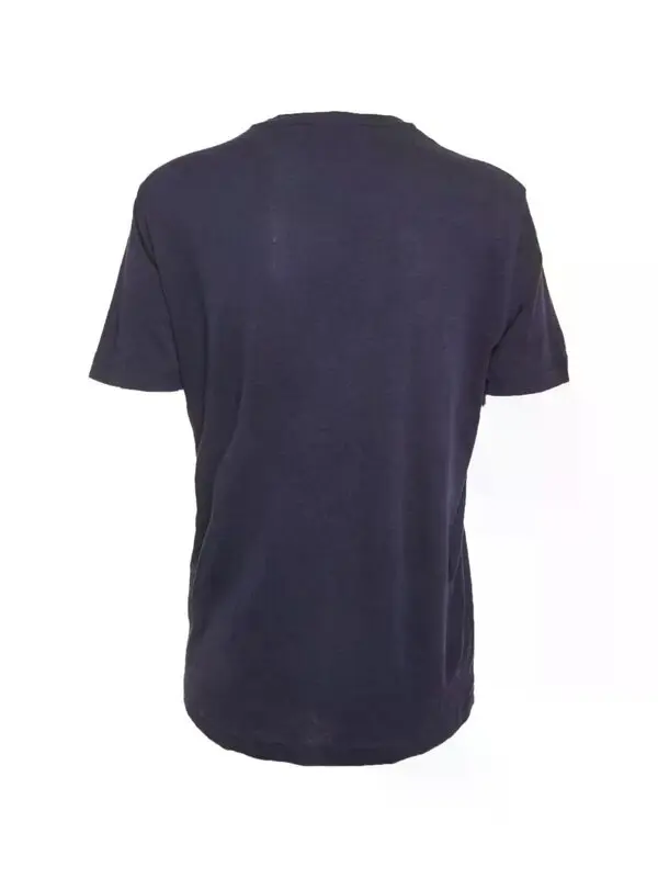 Emporio Armani Ruffled V-neck T-shirt
