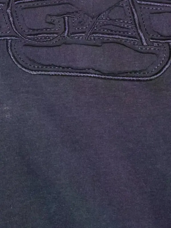 Emporio Armani Ruffled V-neck T-shirt