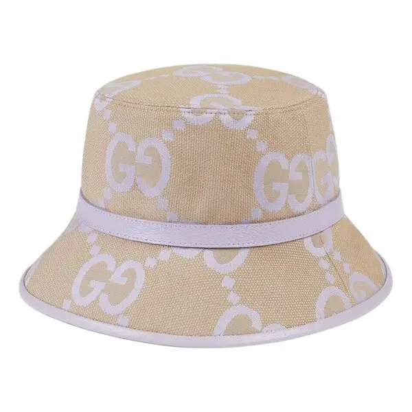 Gucci Jumbo Gg Bucket Hat - Beige