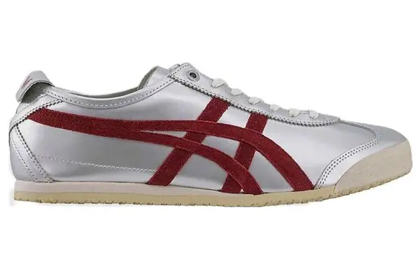 Onitsuka Tiger Mexico 66 Sneakers - Silver/beet Red