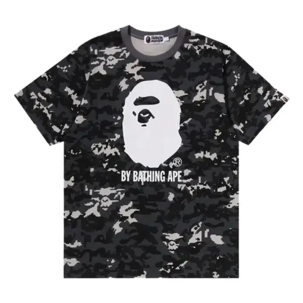 A BATHING APE Multi Pixel Camo T-shirt - Black