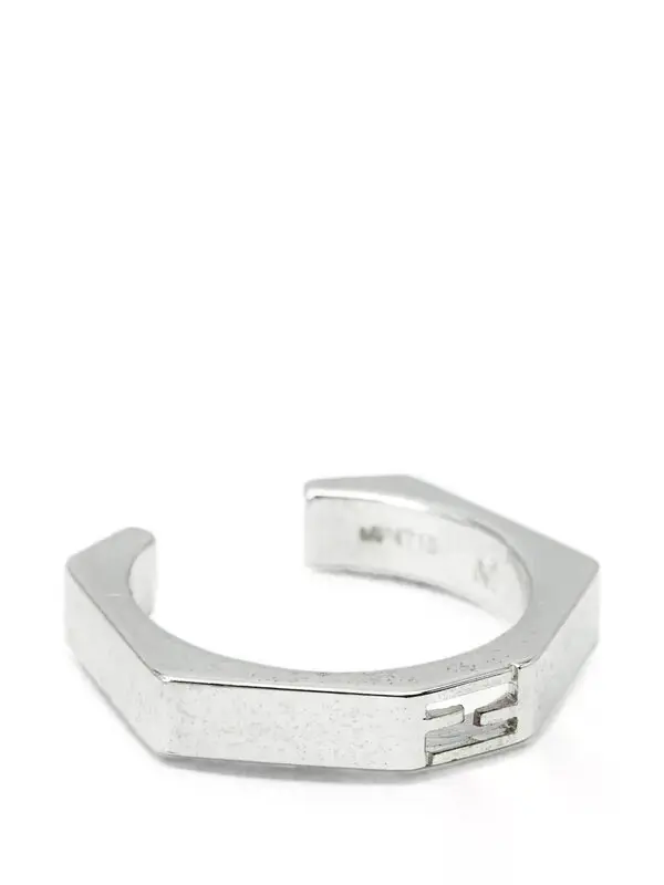 Fendi Baguette Logo-motif Open Band Ring