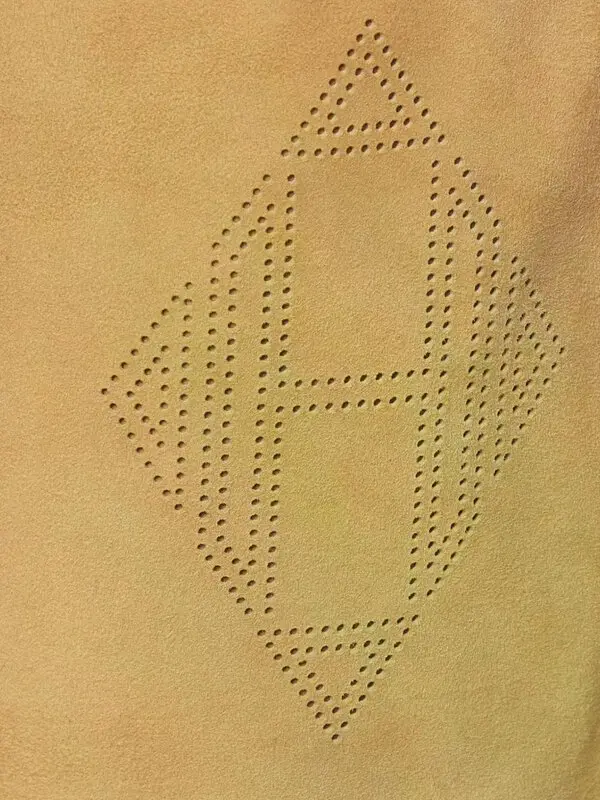 Hermès Suede Leather-trim Dress