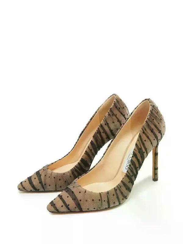 JIMMY CHOO Romy Dotted Mesh Pumps