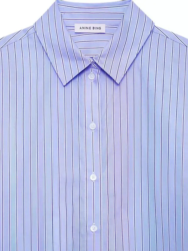 ANINE BING Essie Cotton Shirt - Blue