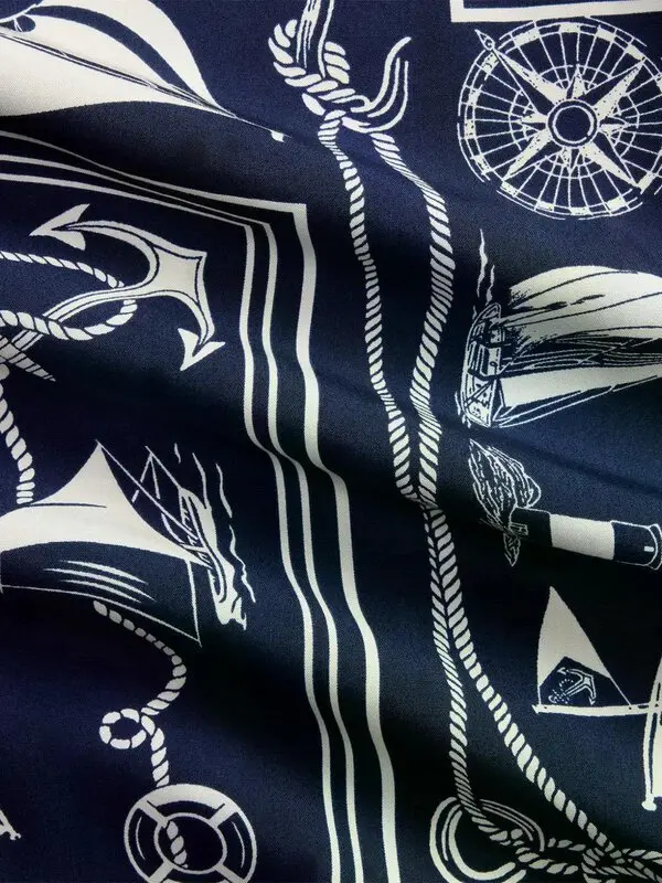 Polo Ralph Lauren Nautical-print Bandana-patchwork Shirt