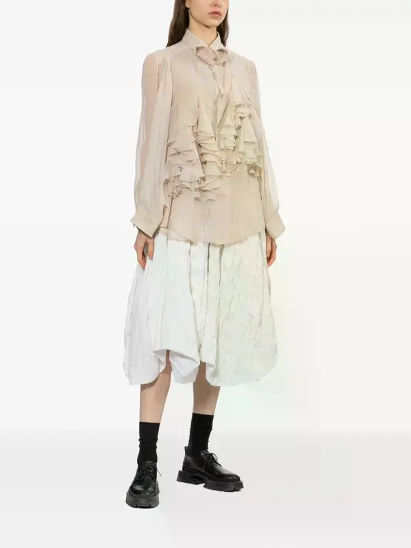 Comme Des Garçons Ruffled Blouse