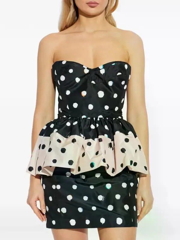 Fendi Polka Dot Mini Dress