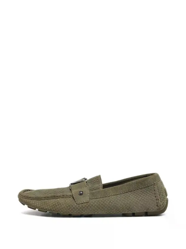 LOUIS VUITTON Monte Carlo Loafers In Suede - Green