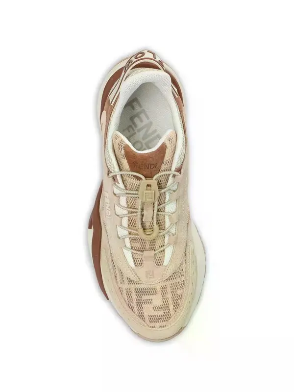 Fendi Flow Leather-panelled Sneakers