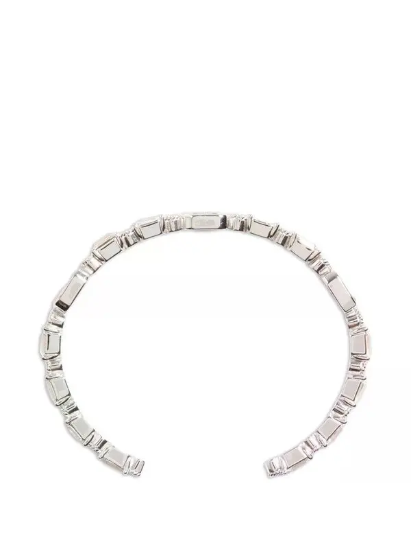 Valentino Garavani Ovalette Cuff Bracelet With Swarovski® Crystals - Silver