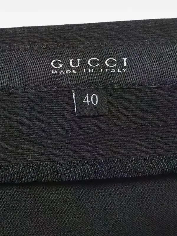 Gucci Belted Gabardine Trousers