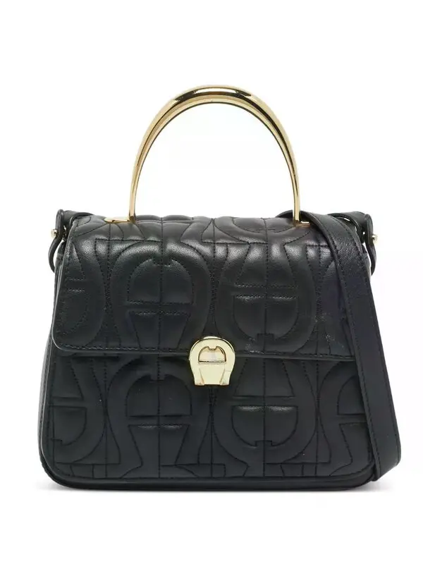 AIGNER Genoveva Horseshoe-embossed Tote Bag