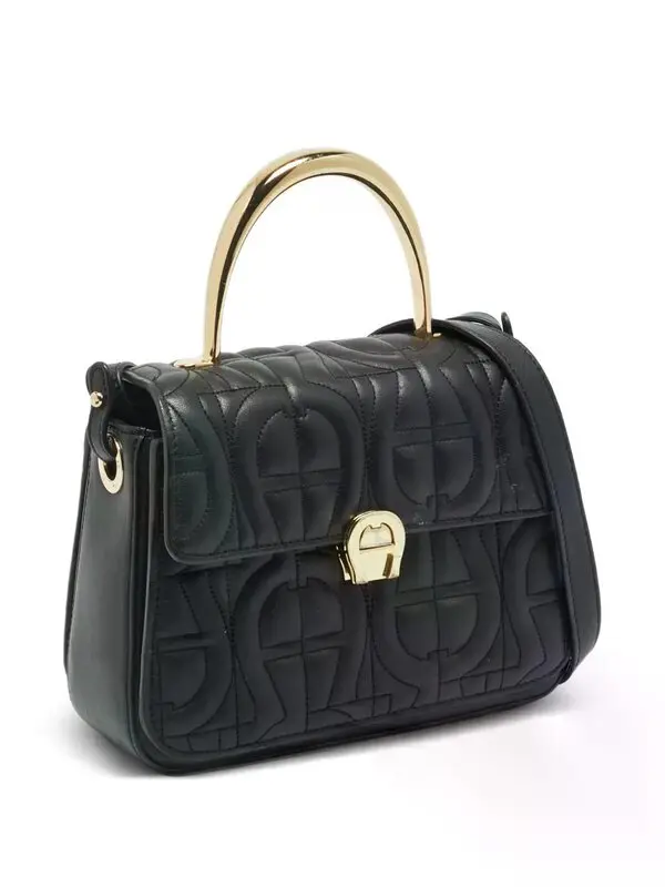 AIGNER Genoveva Horseshoe-embossed Tote Bag
