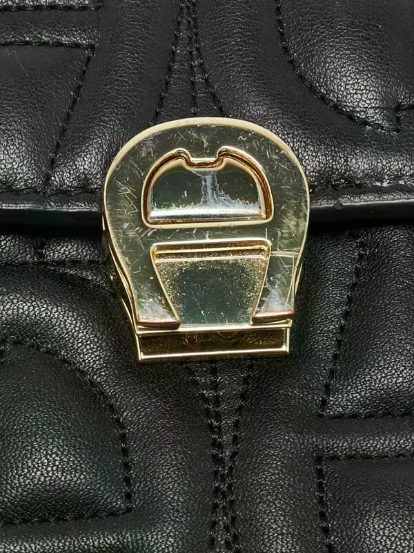 AIGNER Genoveva Horseshoe-embossed Tote Bag