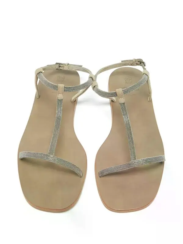 Brunello Cucinelli Monili-chain Embellished Thong Sandals