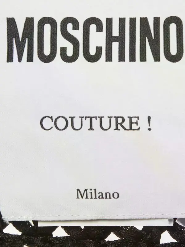 Moschino Open-knit Cropped Sweater