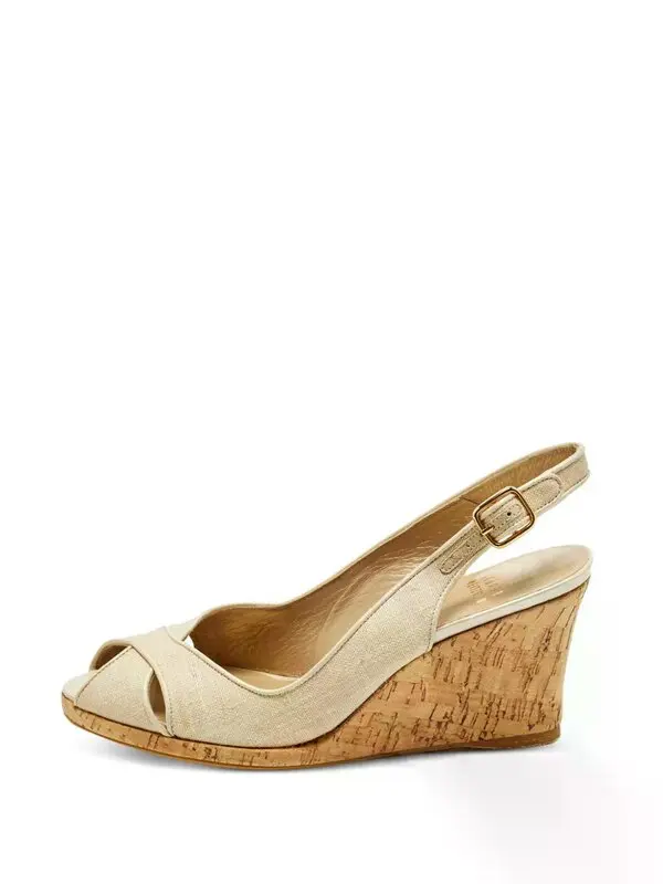 STUART WEITZMAN Peep-toe Slingback Pumps