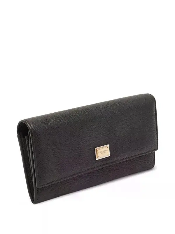 Dolce & Gabbana Logo Plaque Flap Wallet