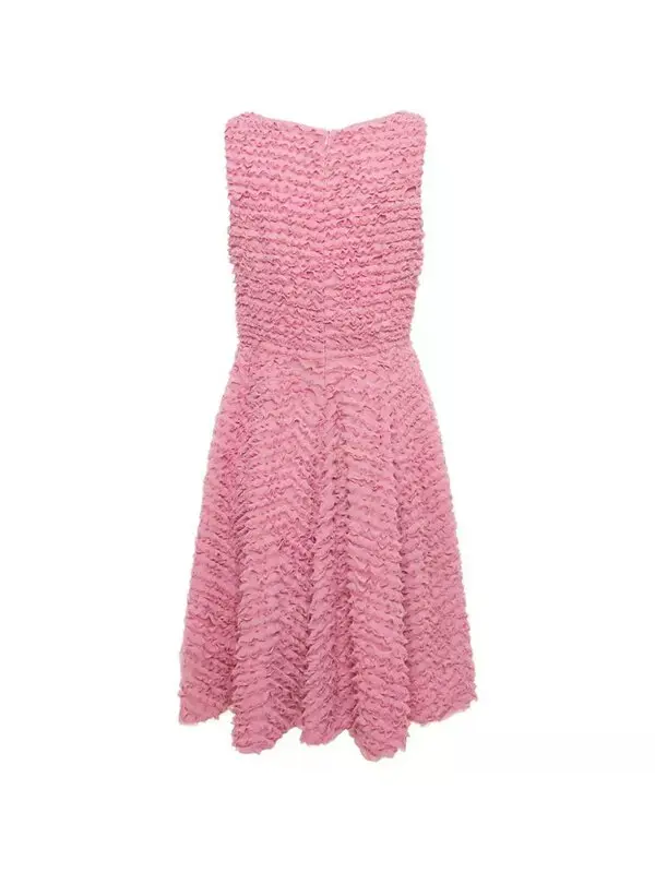 Emporio Armani Pleated Chiffon Dress