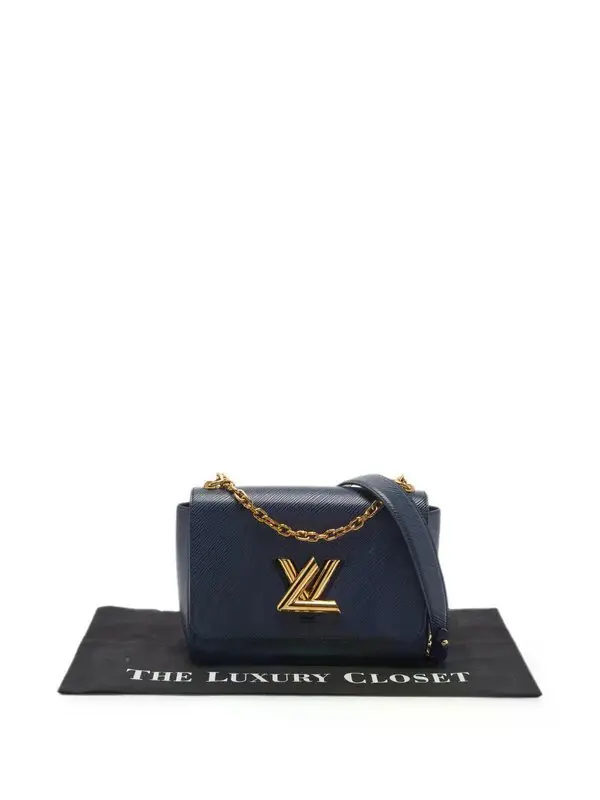 LOUIS VUITTON Twist Mm Navy Epi Leather Bag