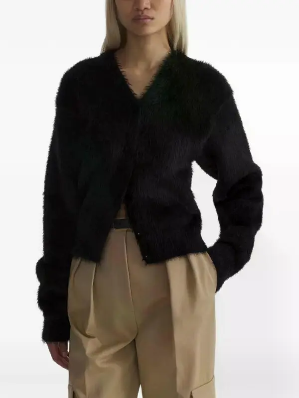 MUGLER Brushed Knit Cardigan