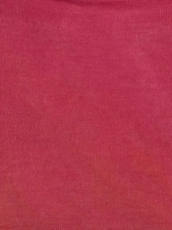 Brunello Cucinelli Pink Stretch-knit Mock Neck Short Sleeve Sweater