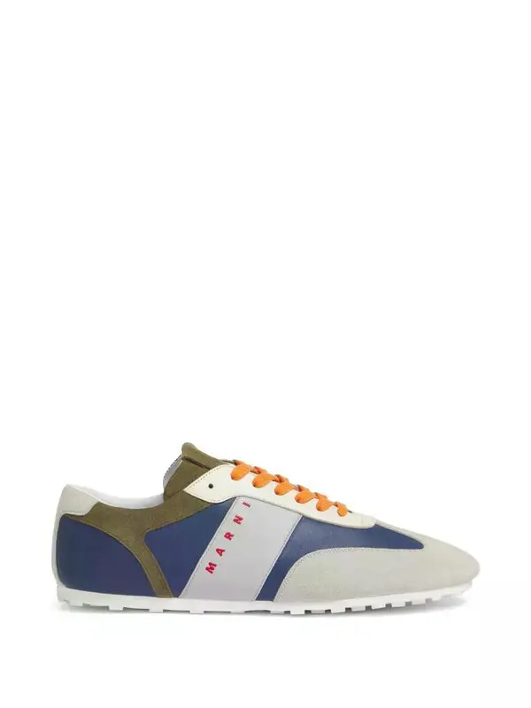 Marni Panelled Suede-trimmed Sneakers