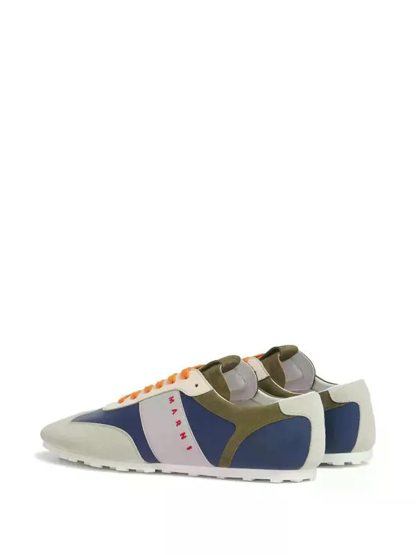 Marni Panelled Suede-trimmed Sneakers